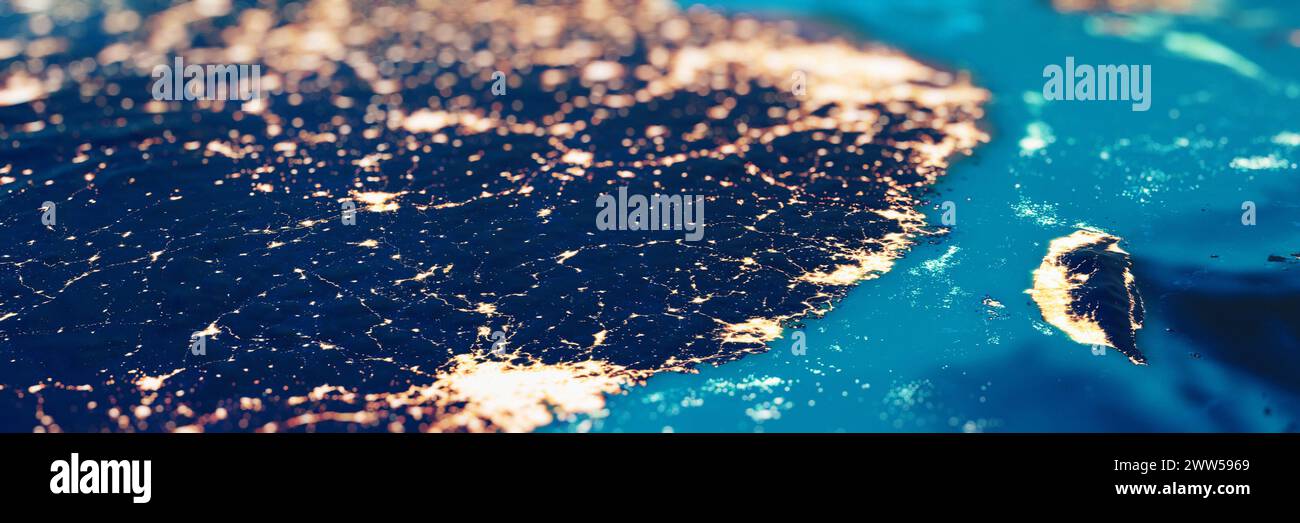 China and Taiwan. Elements of this image furnished by NASA. 3d ...