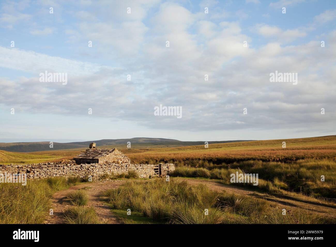 Black Scar House on Birkdale Common, in the Yorkshire Dales, UK Stock ...