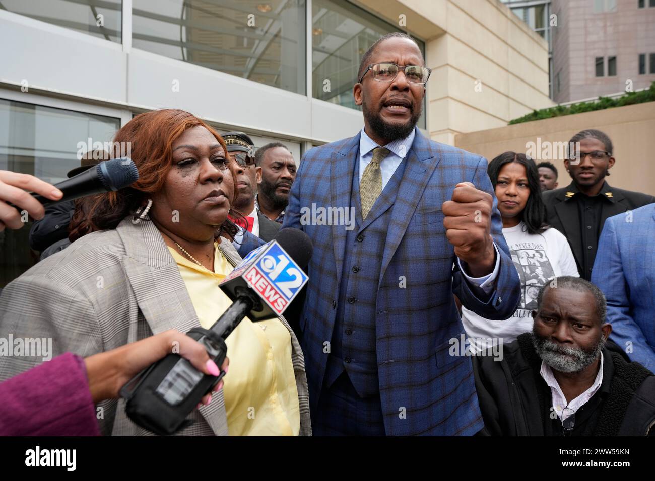 Civil lead counsel Malik Shabazz, right, stands with Rankin County ...