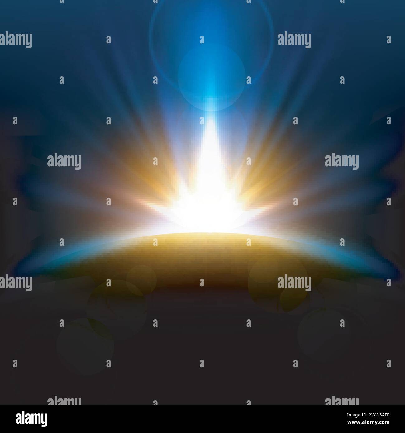 Abstract Beautiful Rays Rising Background, Vector Illustration Stock ...
