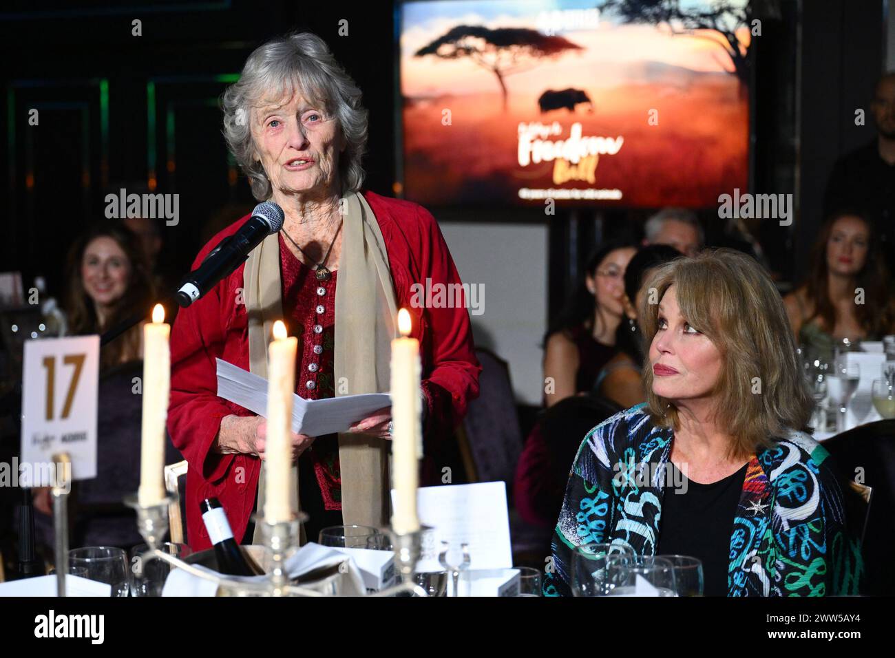 EDITORIAL USE ONLY Dame Virginia McKenna and Dame Joanna Lumley ...