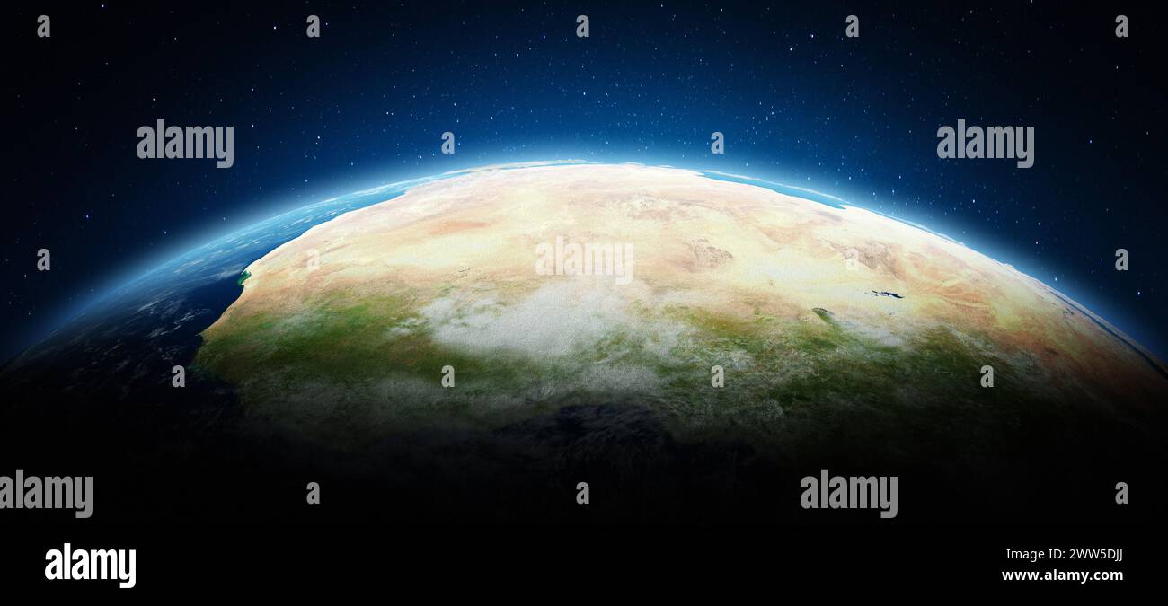 West Africa - planet Earth. Elements of this image furnished by NASA ...