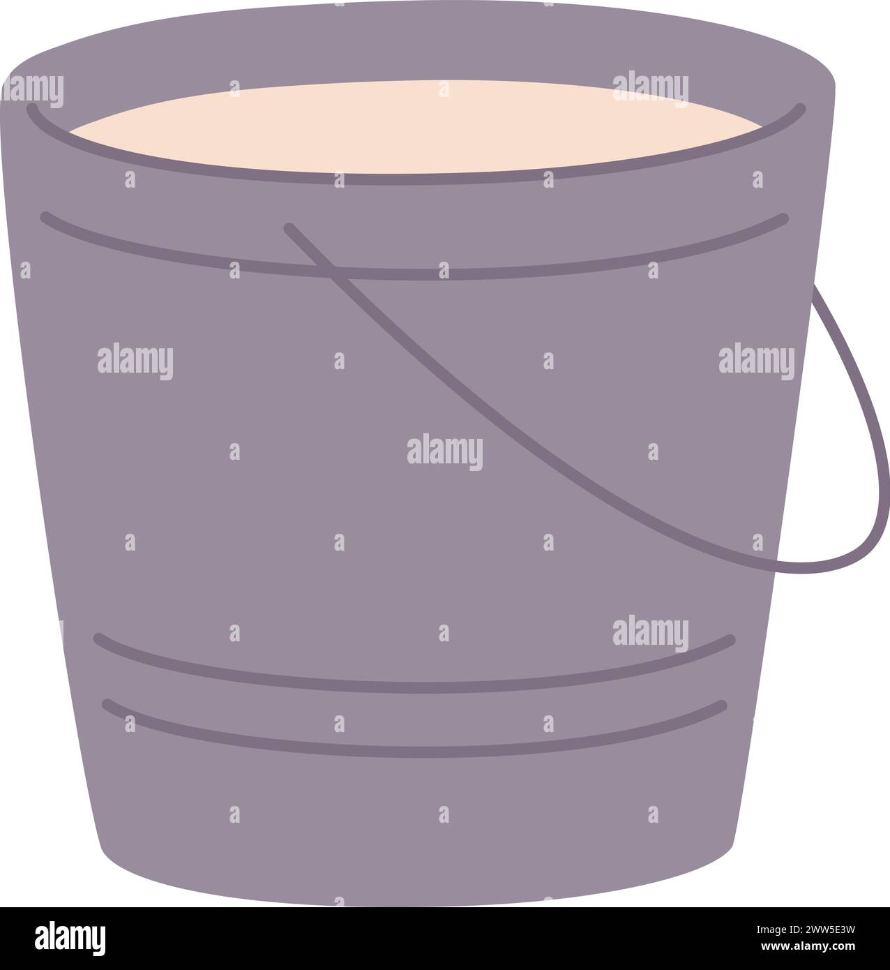 Milk bucket color icon. Dairy farm product isolated on white background ...