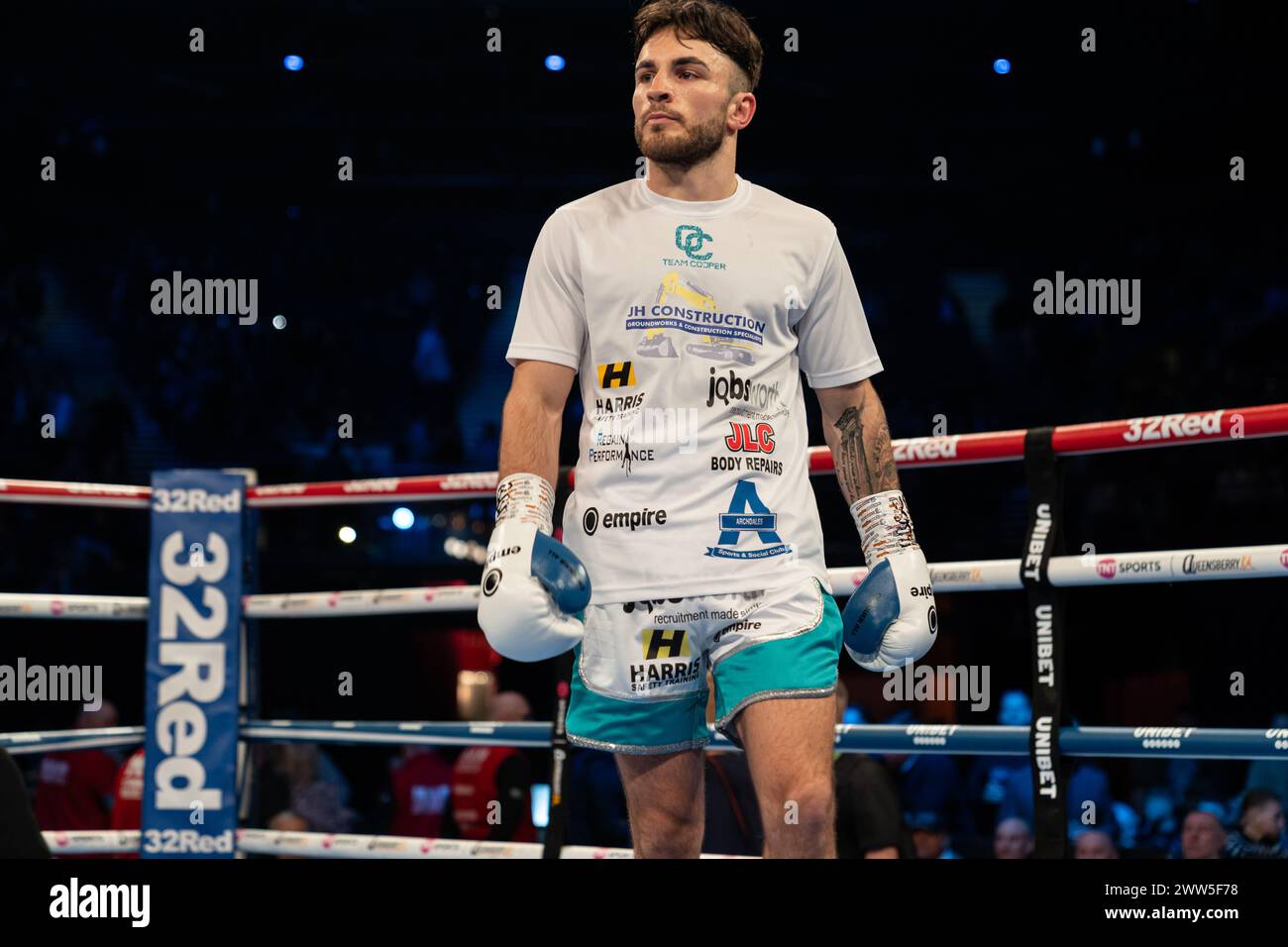 Owen Cooper wins the WBO European Welterweight Title Stock Photo - Alamy