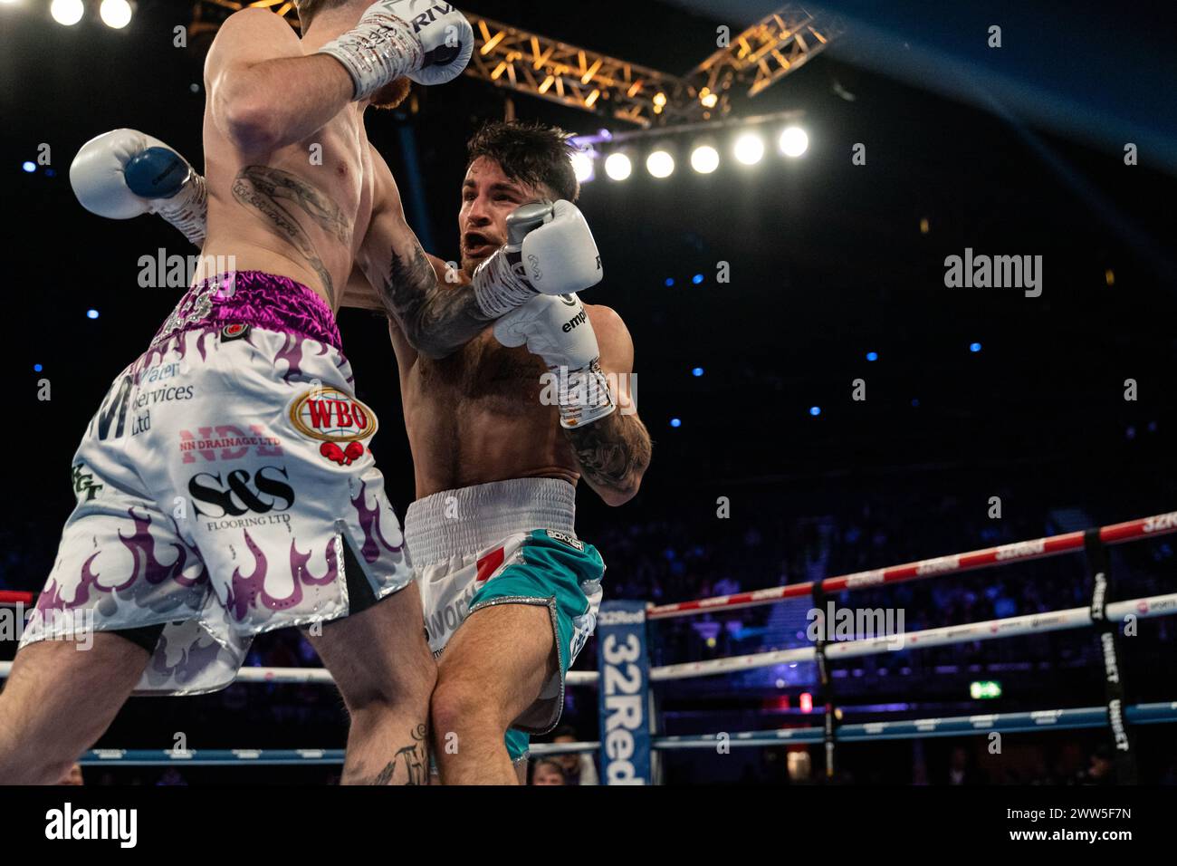 Owen Cooper wins the WBO European Welterweight Title Stock Photo - Alamy