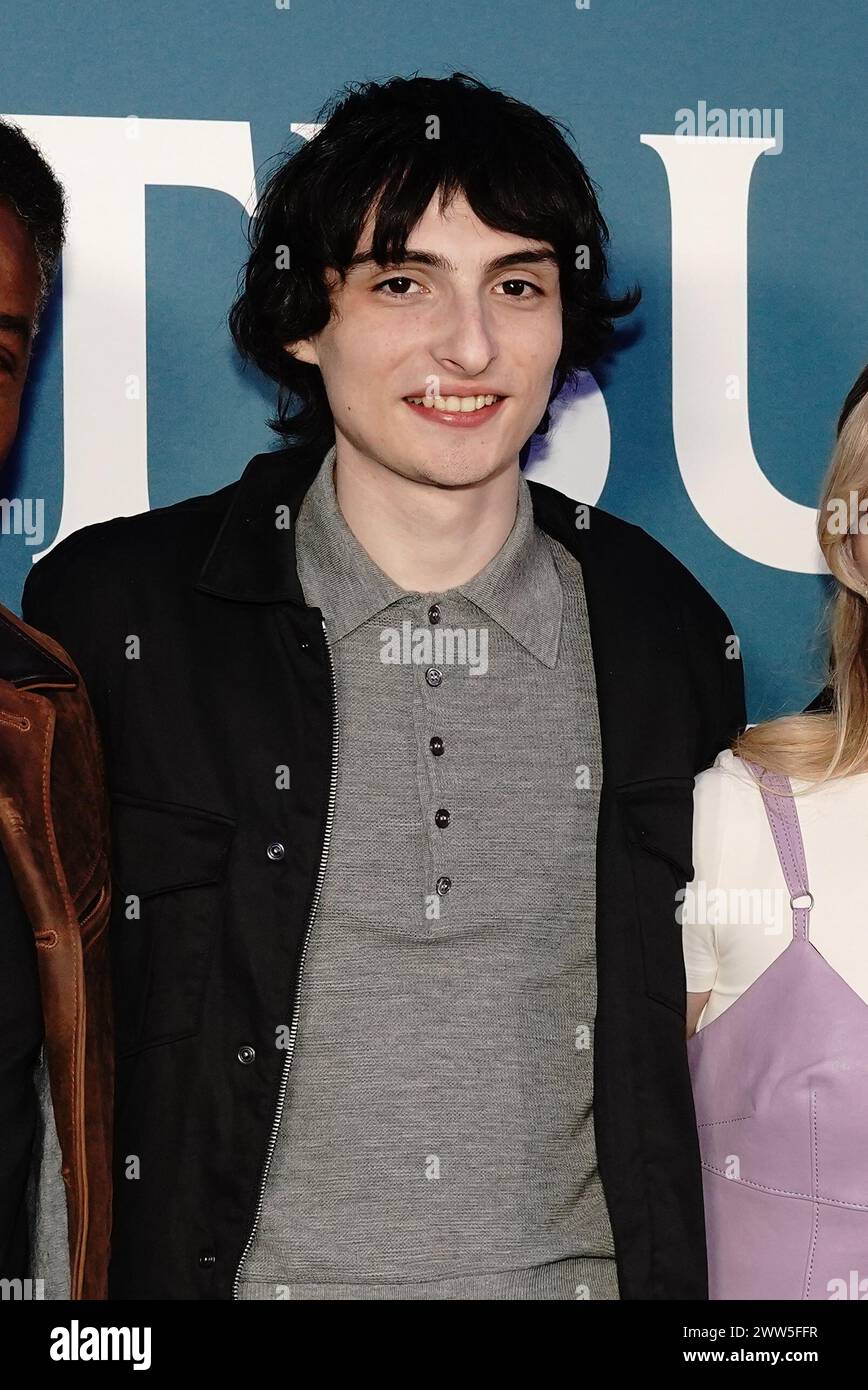 Finn Wolfhard arrives for the UK gala screening of Ghostbusters: Frozen Empire, at the Ham Yard ...