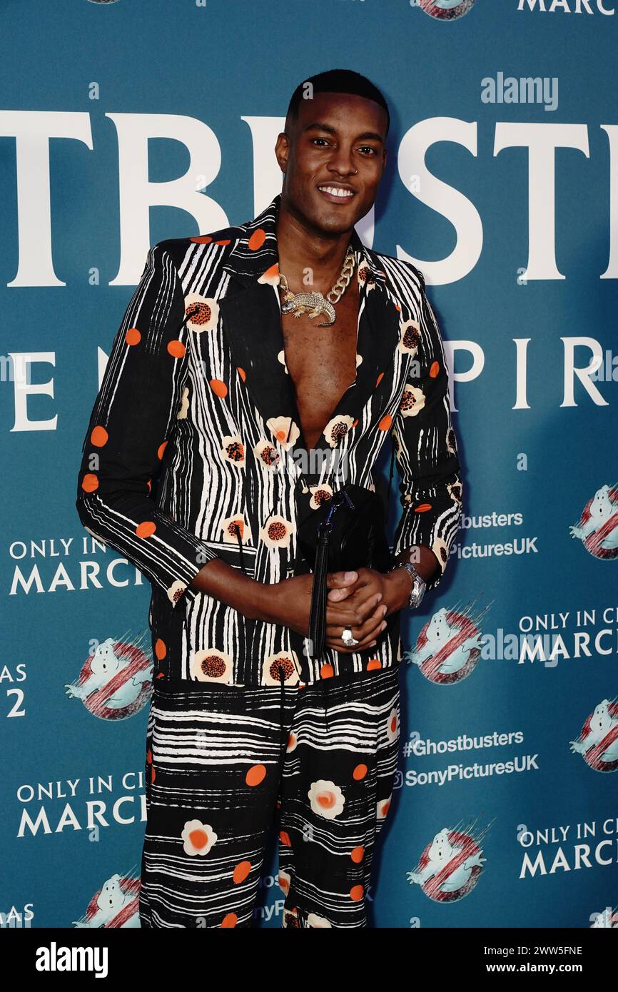 Stefan Pierre-Tomlin arrives for the UK gala screening of Ghostbusters ...