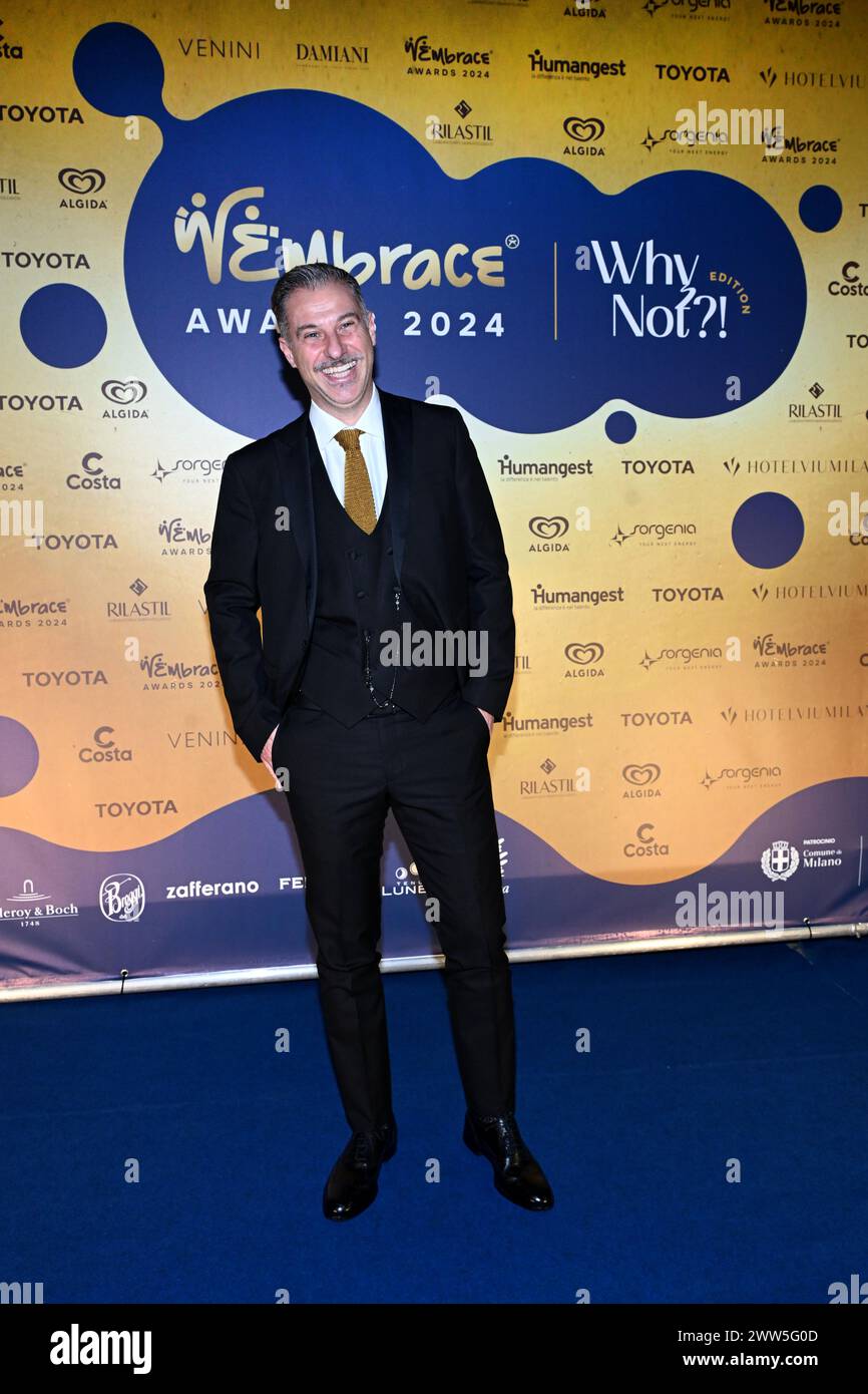 Milan, Italy. 21st Mar, 2024. Milan, Arrival of WEmbrace Awards 2024 ...