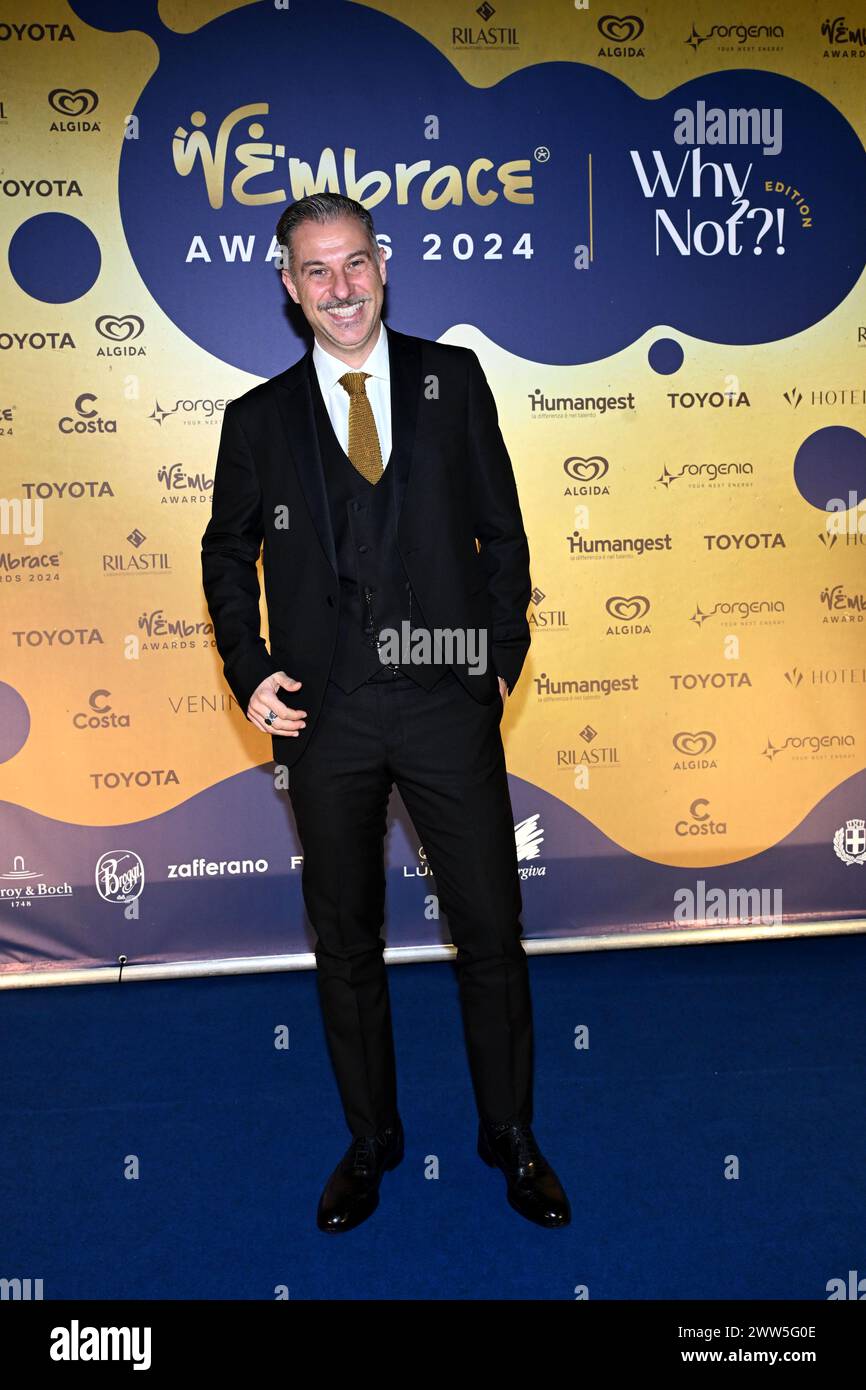 Milan, Italy. 21st Mar, 2024. Milan, Arrival of WEmbrace Awards 2024 ...