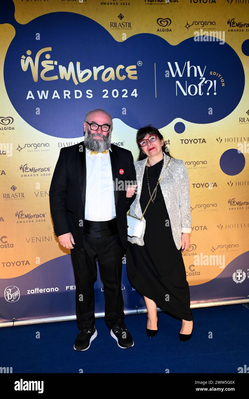 Milan, Italy. 21st Mar, 2024. Milan, Arrival of WEmbrace Awards 2024 ...