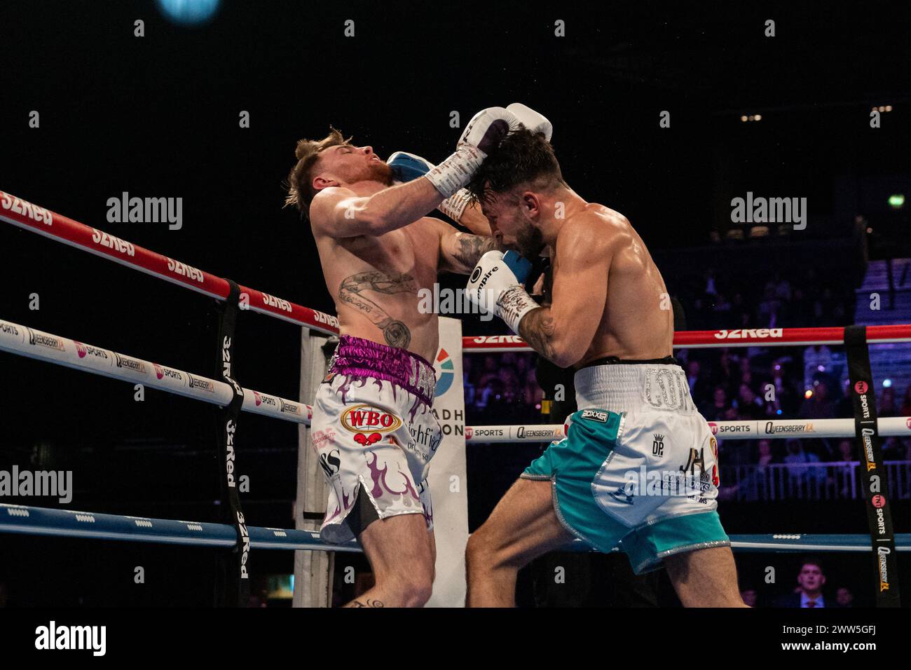 Owen Cooper wins the WBO European Welterweight Title Stock Photo - Alamy