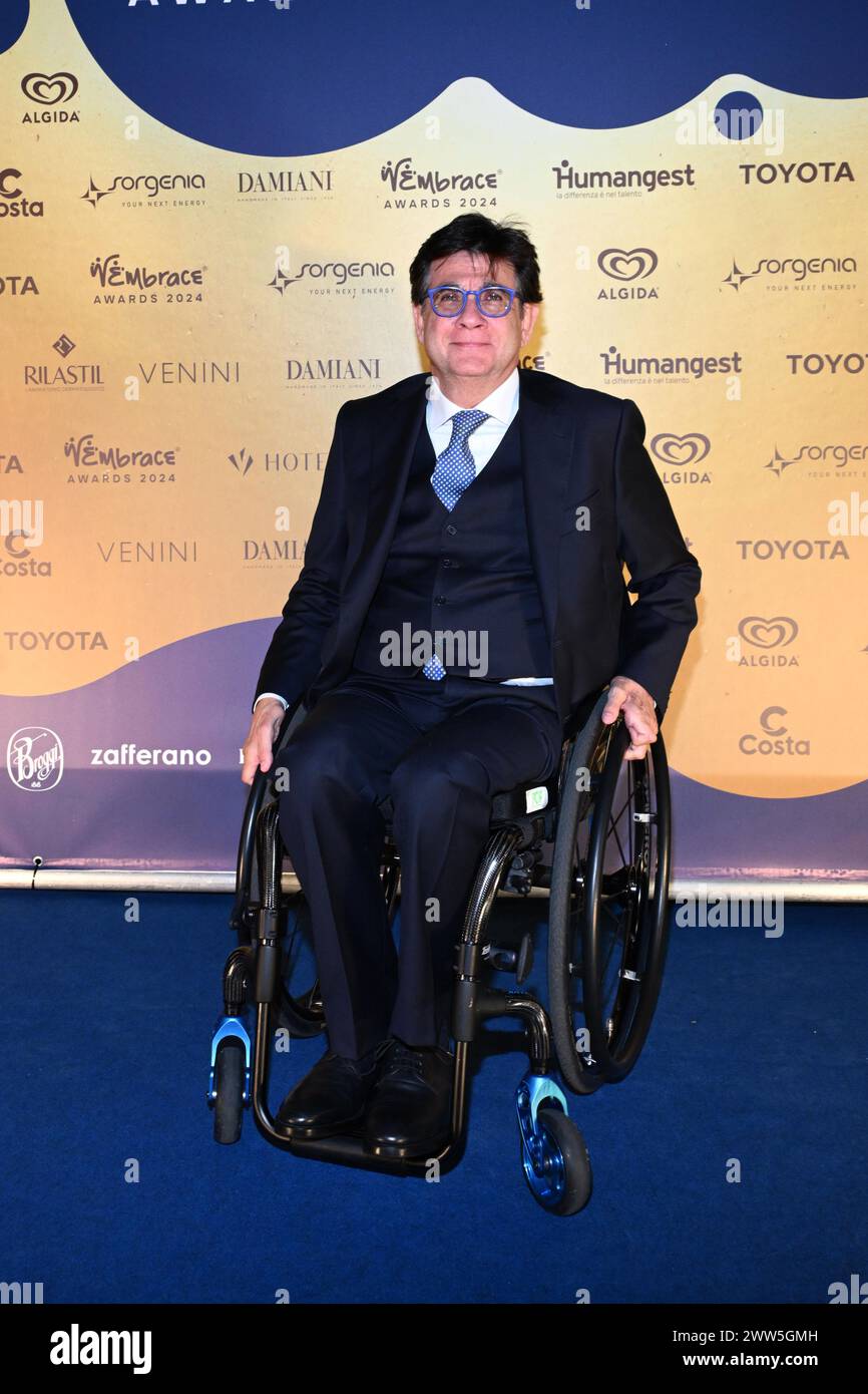 Milan, Italy. 21st Mar, 2024. Milan, Arrival of WEmbrace Awards 2024 ...