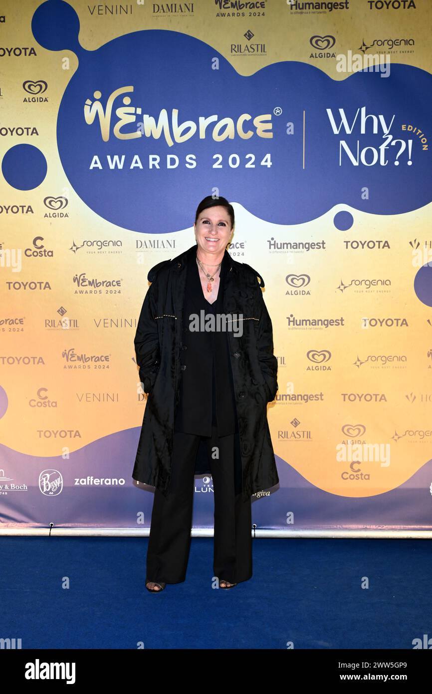 Milan, Italy. 21st Mar, 2024. Milan, Arrival of WEmbrace Awards 2024 ...