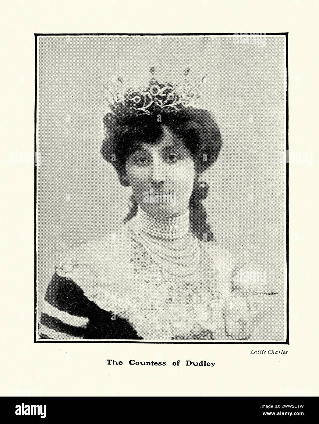 Vintage photograph of Vicereine of Ireland, Countess of Dudley, Rachel ...