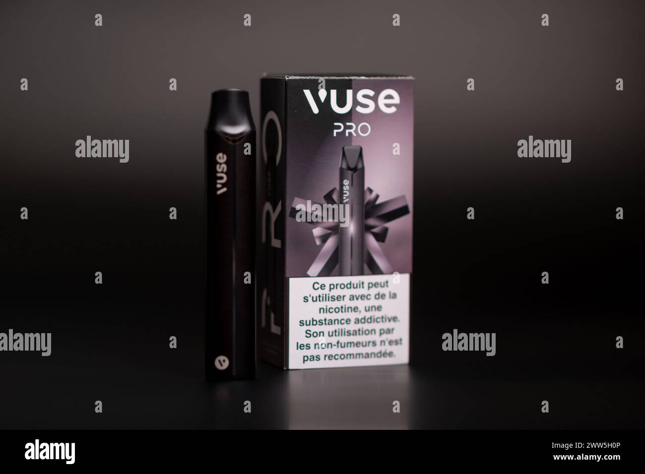 Caen, France - March 18, 2024: Packaging with Electronic Cigarette Vuse ...