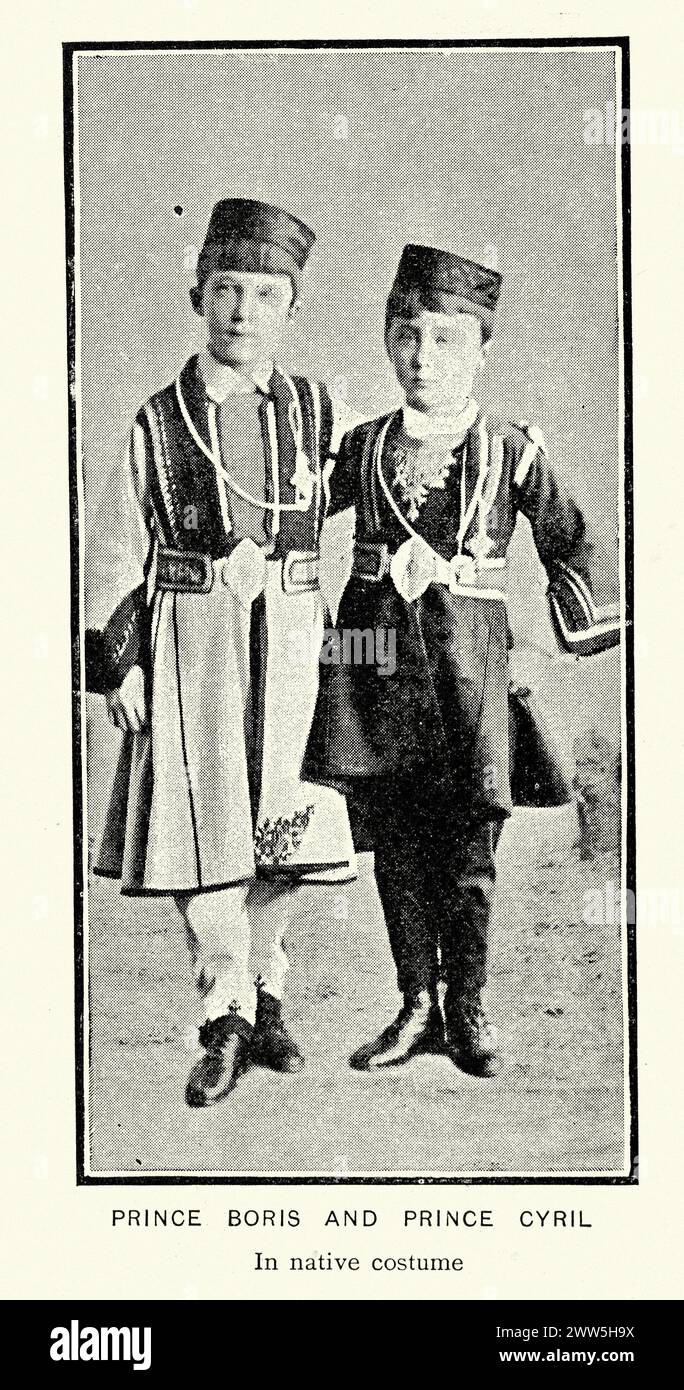 Vintage photograph of Boris III of Bulgaria and Kiril, Prince of ...