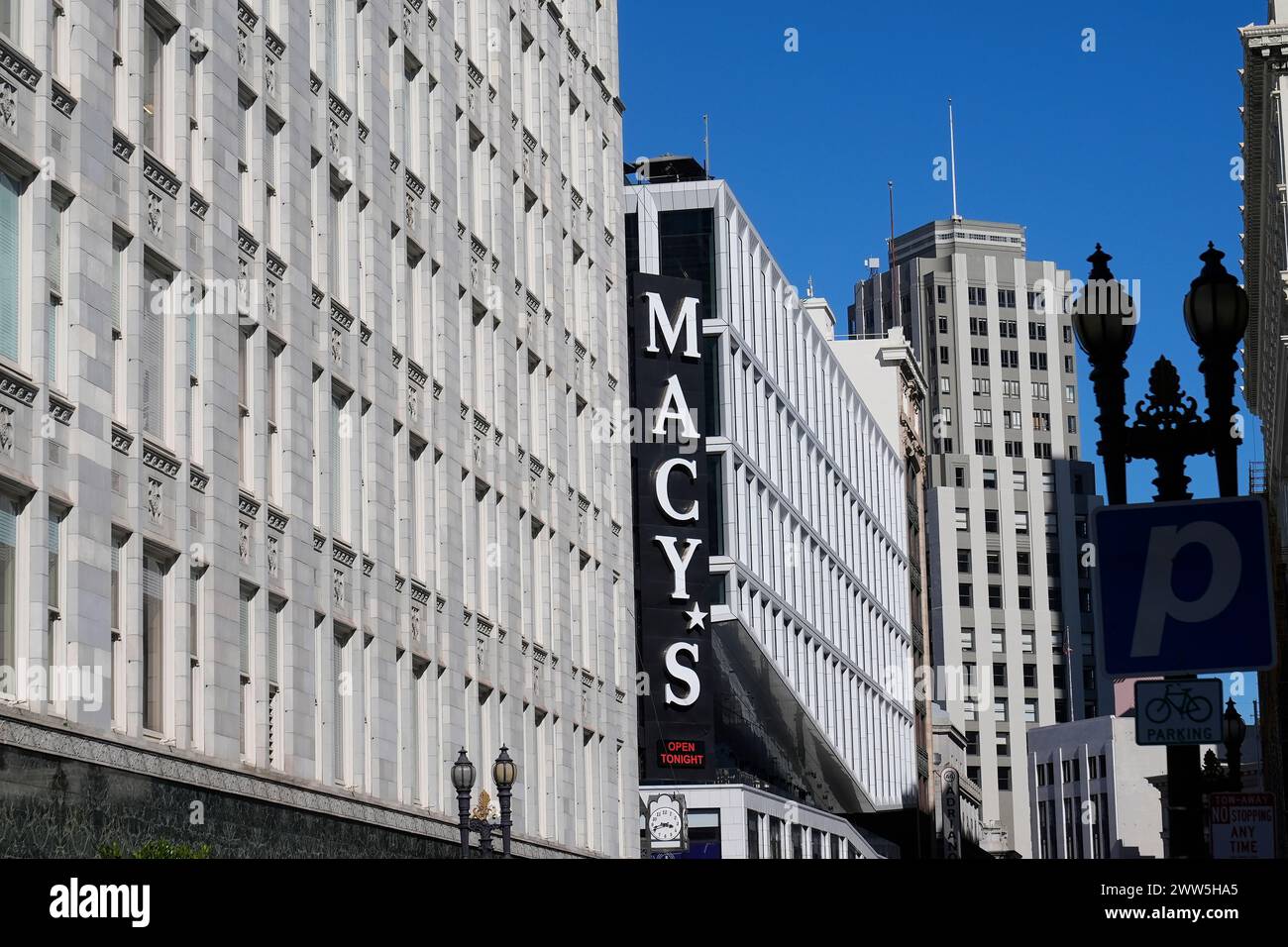 A Macy's sign is shown in San Francisco, Sunday, March 17, 2024. (AP ...