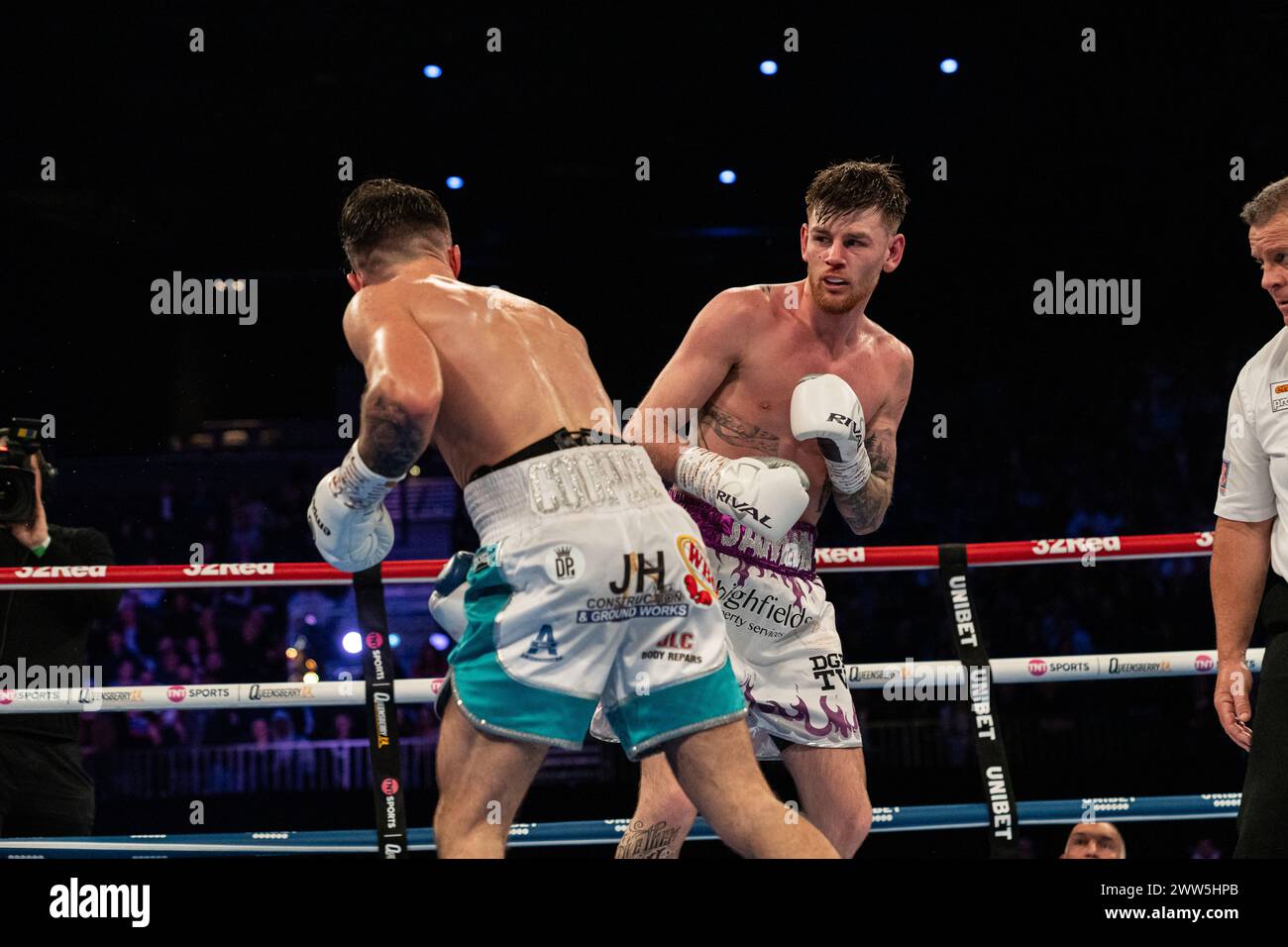 Owen Cooper wins the WBO European Welterweight Title Stock Photo - Alamy