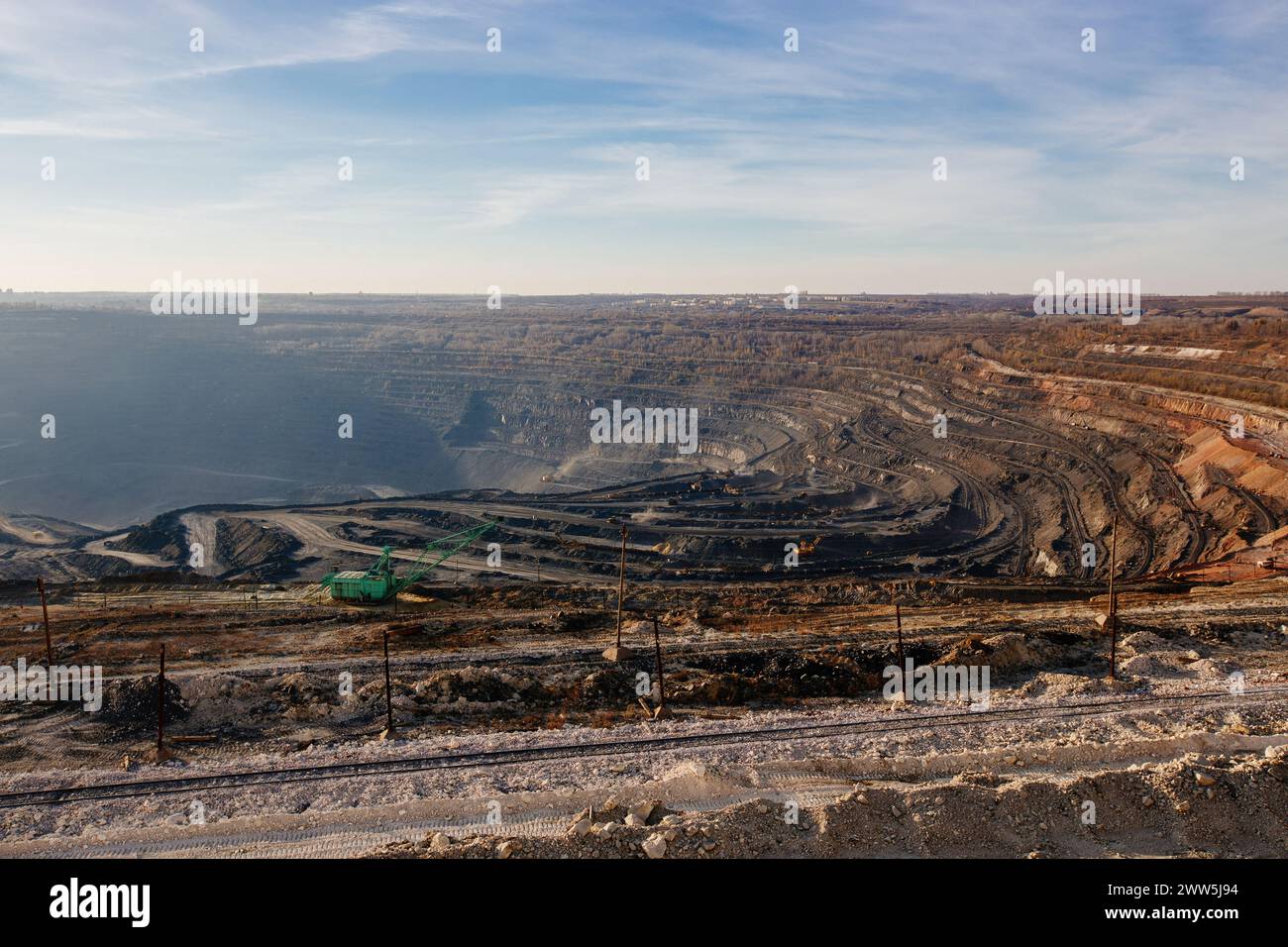Open pit mine in mining and processing plant Stock Photo - Alamy