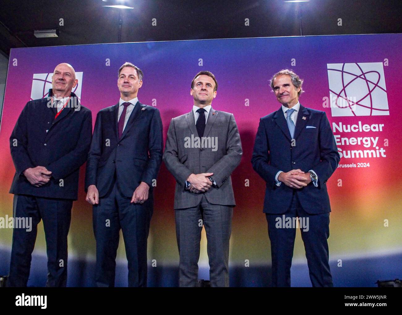 Brussels, Belgium, Belgium. 21st Mar, 2024. RAFAEL GROSSI (R), Director ...