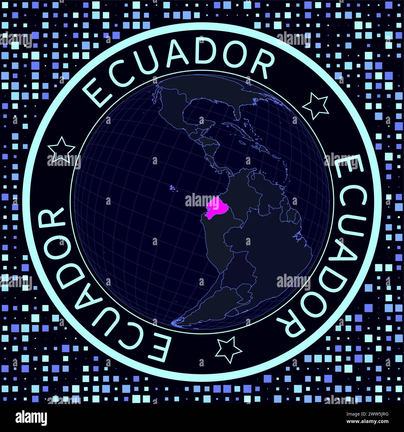 Quito ecuador night view Stock Vector Images - Alamy