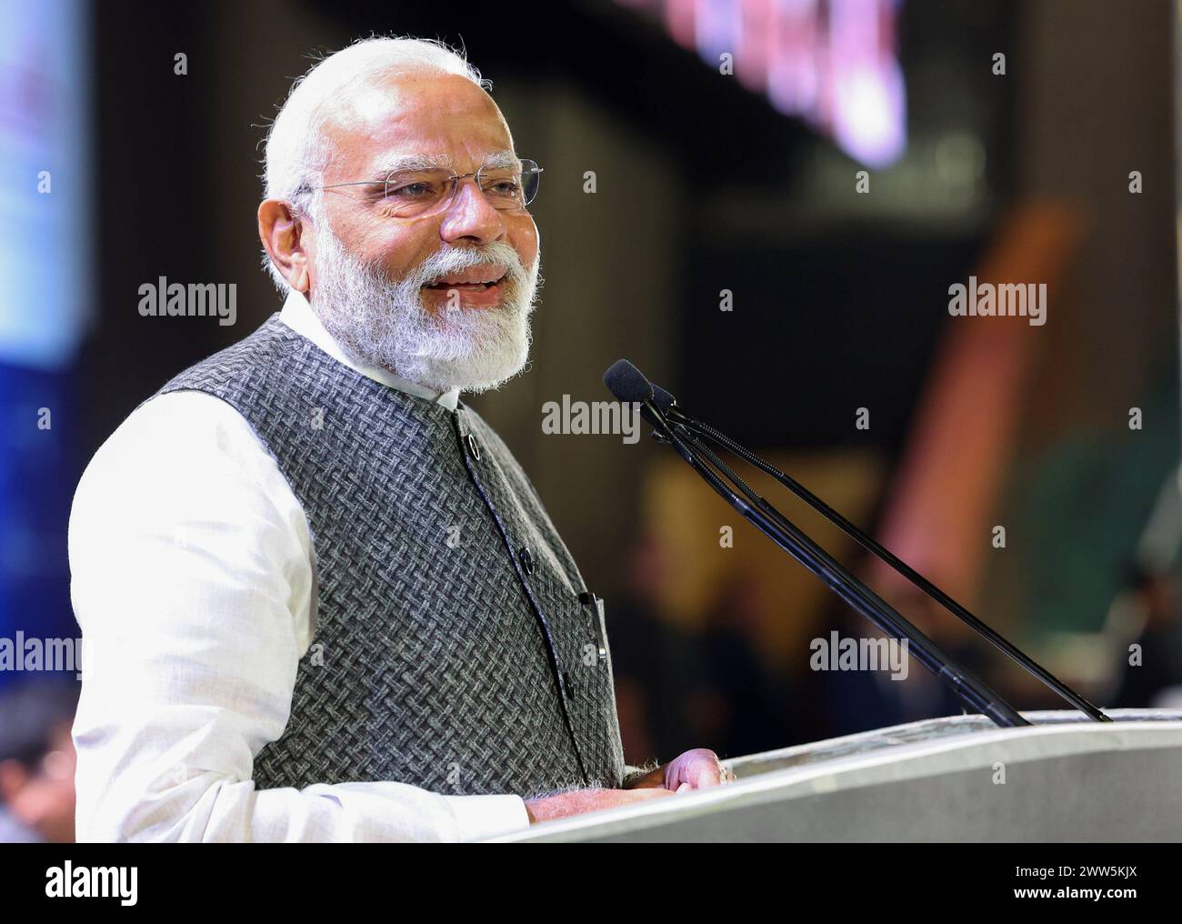 New Delhi, India. 20th Mar, 2024. New Delhi, March 20 (ANI): Prime Minister Narendra Modi ...