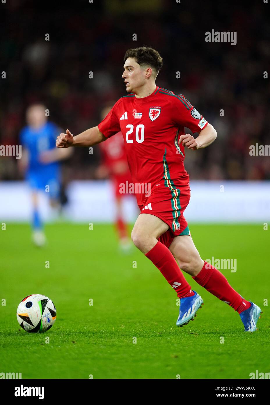 Wales' Daniel James during the UEFA Euro 2024 Qualifying play-off match ...