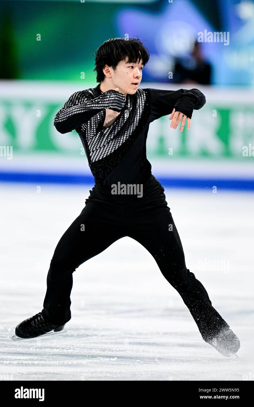 Montreal, Canada. March 21, 2024, Yuma KAGIYAMA (JPN), during Men Short ...