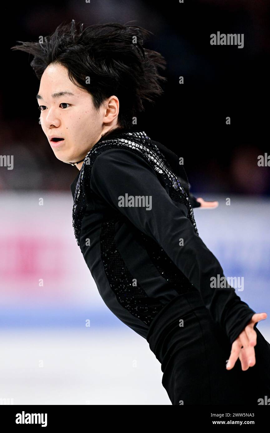 Montreal, Canada. March 21, 2024, Yuma KAGIYAMA (JPN), during Men Short ...