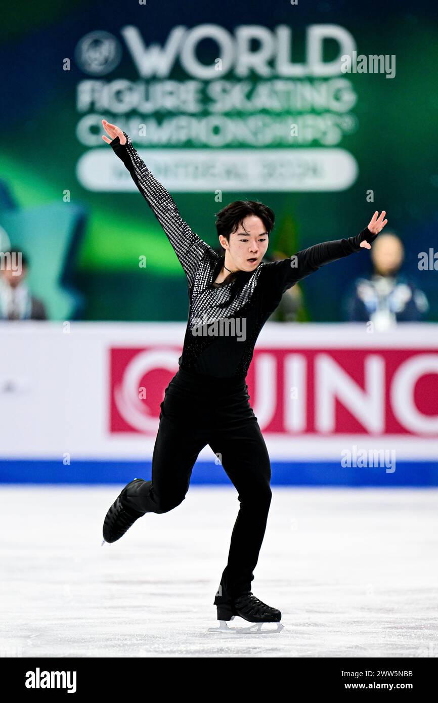 Montreal, Canada. March 21, 2024, Yuma KAGIYAMA (JPN), during Men Short ...