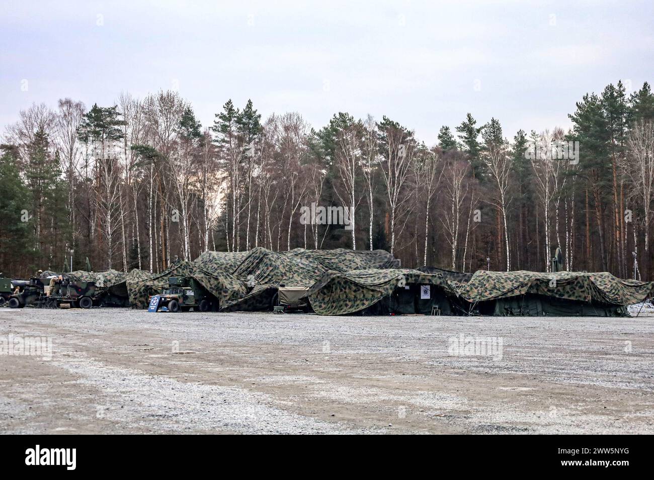The V Corps “main command post” accommodated formation leaders and ...