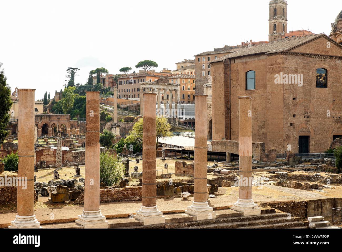 Panoramic Scenes of The Temple of Peace (Foro della Pace) in Rome ...
