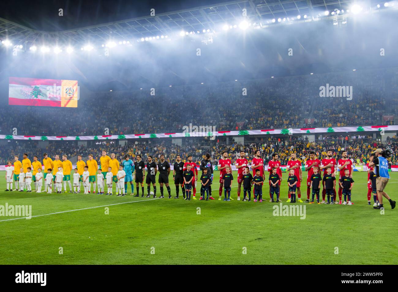 Sydney, Australia. 21st Mar, 2024. Match referees, Australian and ...