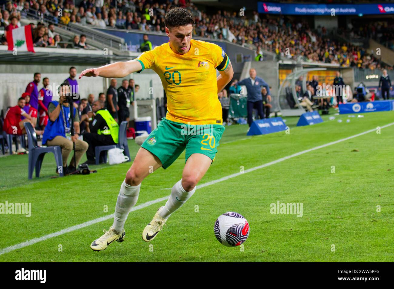 Sydney, Australia. 21st Mar, 2024. John Iredale of Australia controls ...