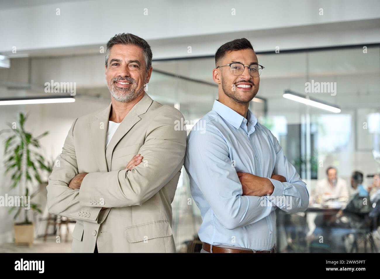 Portrait two business leaders hi-res stock photography and images - Alamy