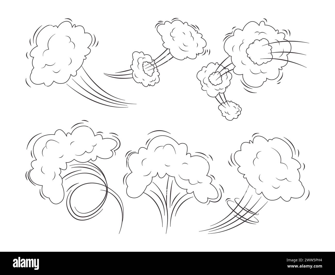 white color air effect icon wind smoke blowing shape symbol animation ...