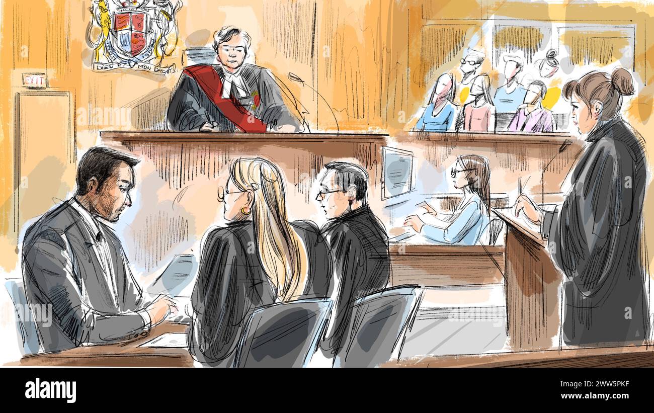 Toronto, Canada. 21st Mar, 2024. Umar Zameer, left to right, defence ...