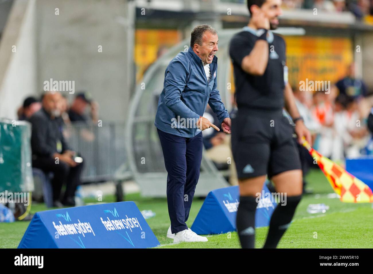 Sydney, Australia. 21st Mar, 2024. Lebanese coach, Miodrag Radulovic ...