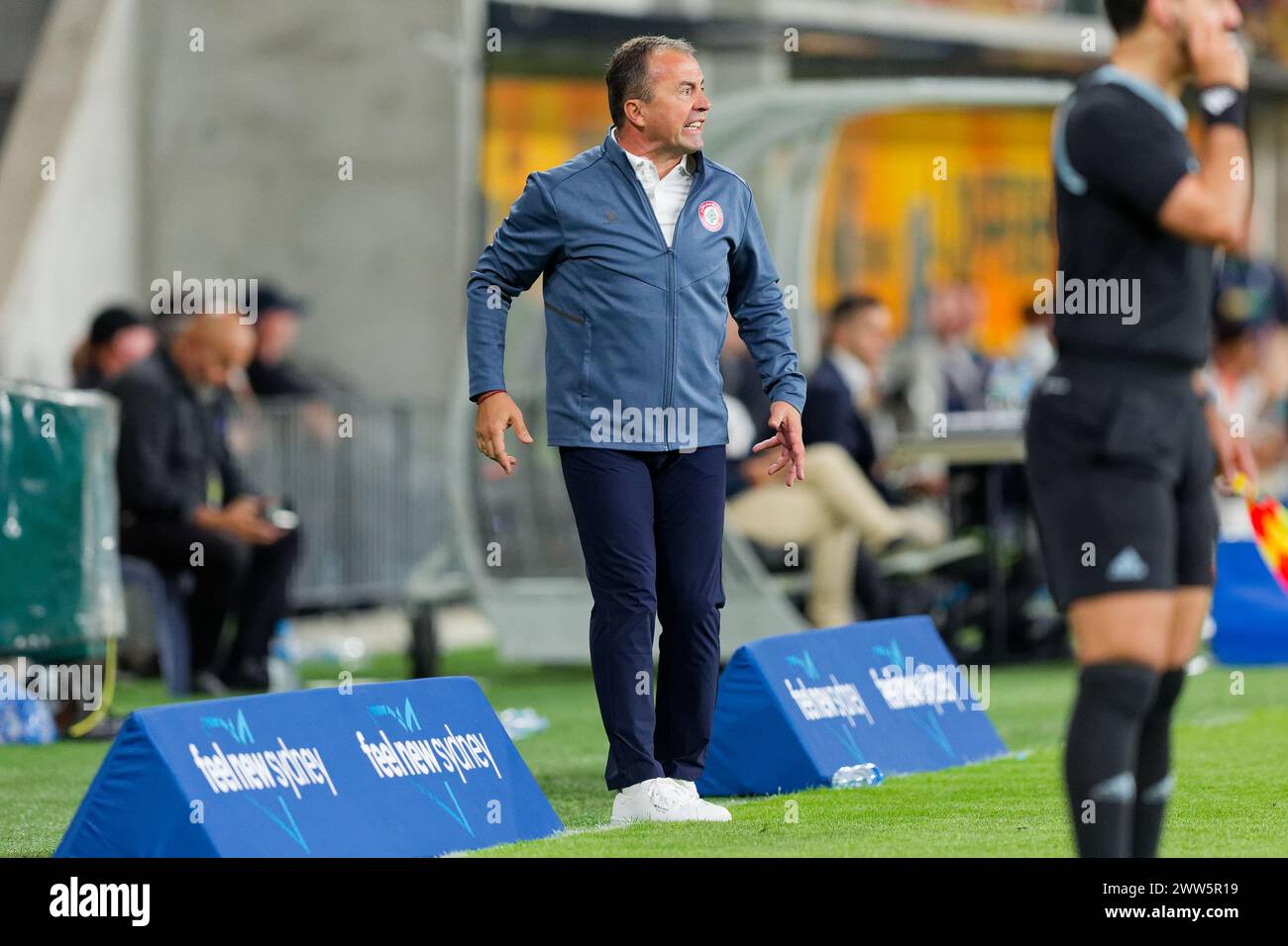 Sydney, Australia. 21st Mar, 2024. Lebanese coach, Miodrag Radulovic ...