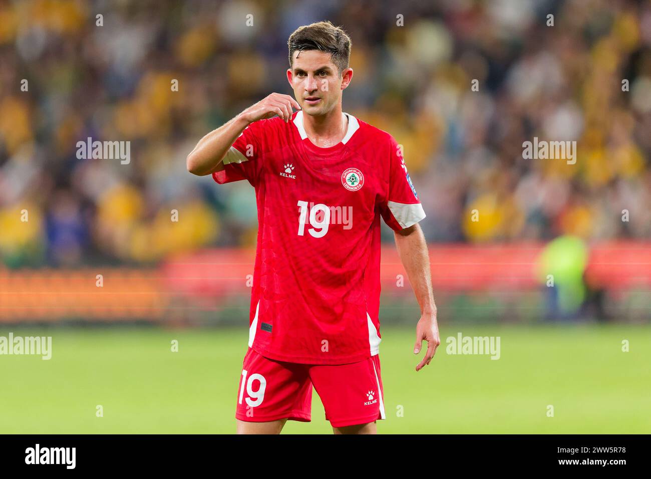 Sydney, Australia. 21st Mar, 2024. Daniel Kuri of Lebanon looks on ...