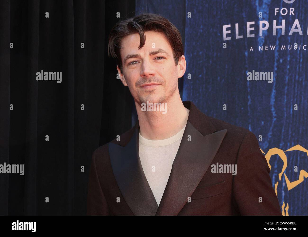 Grant Gustin attends the Broadway opening night for "Water For Elephants" at The Imperial ...