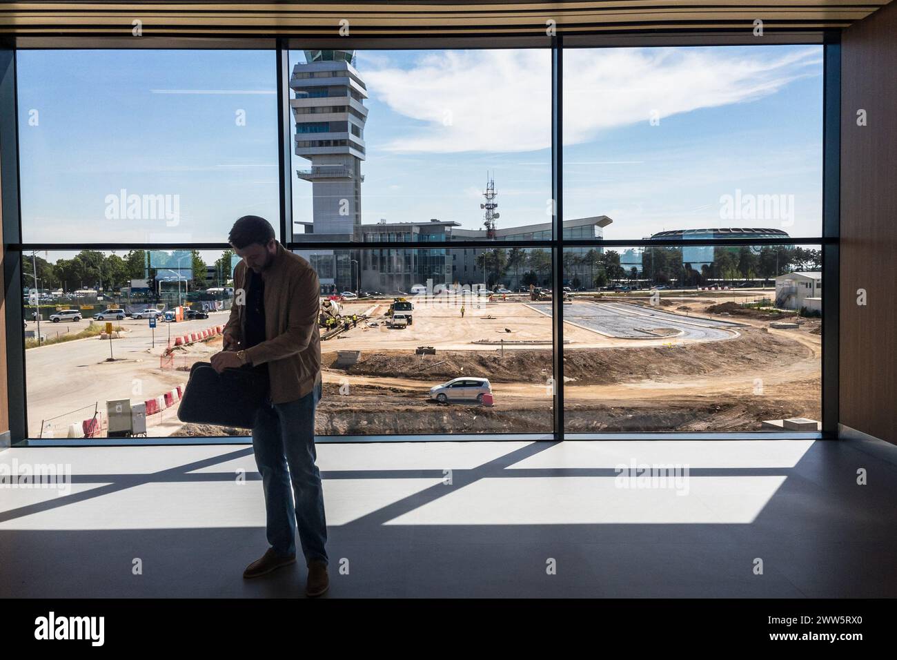 Picture of Belgrade Nikola Tesla Airport with a passenger ready to ...