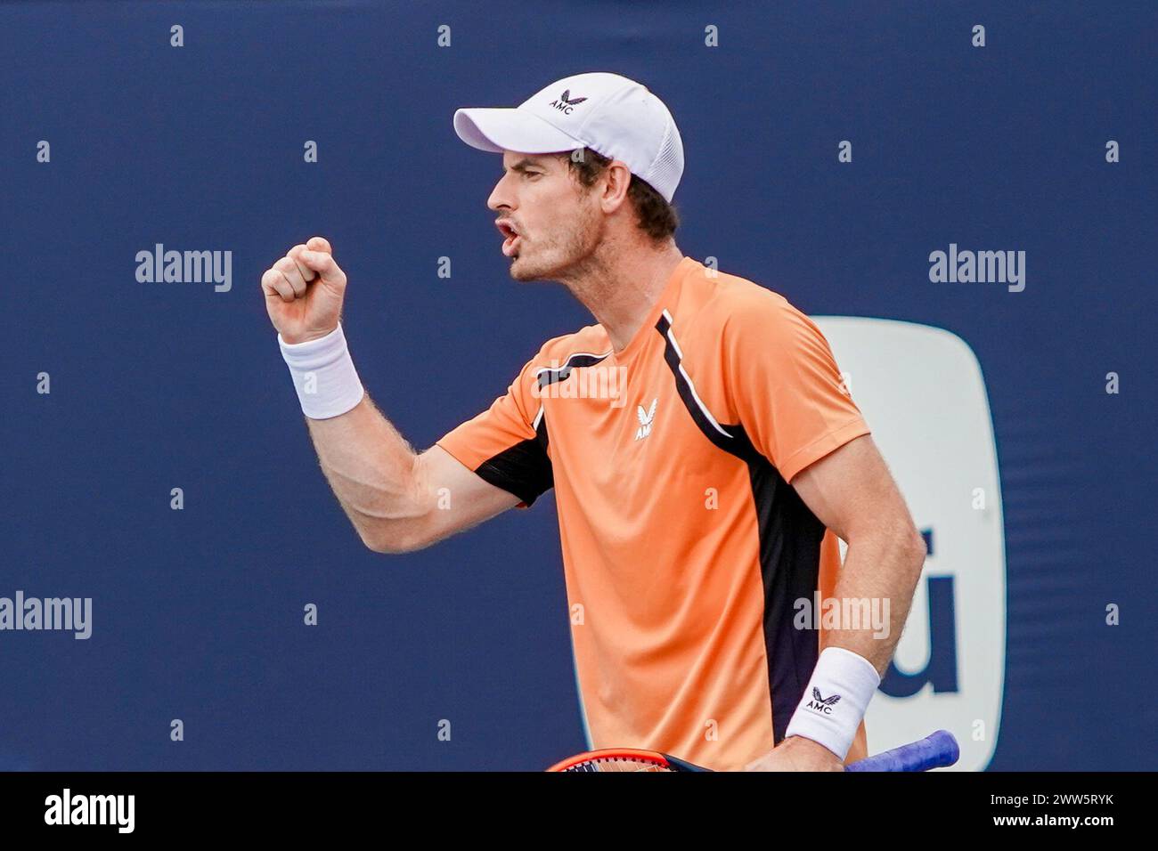 Andy murray reacts miami 2024 hi-res stock photography and images - Alamy