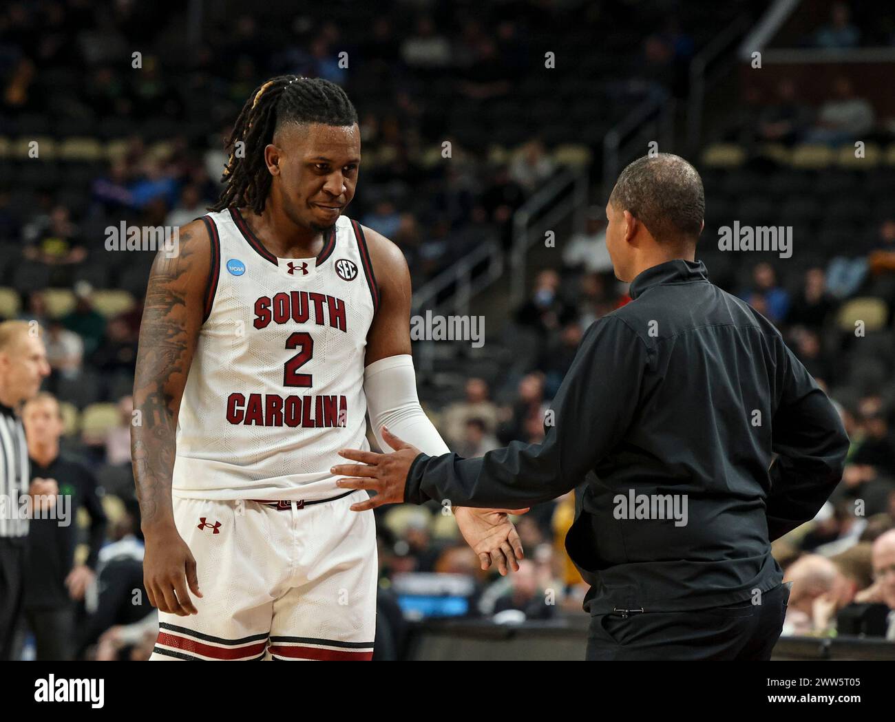 March 21, 2024: South Carolina Gamecocks forward B.J. Mack (2) gets a ...