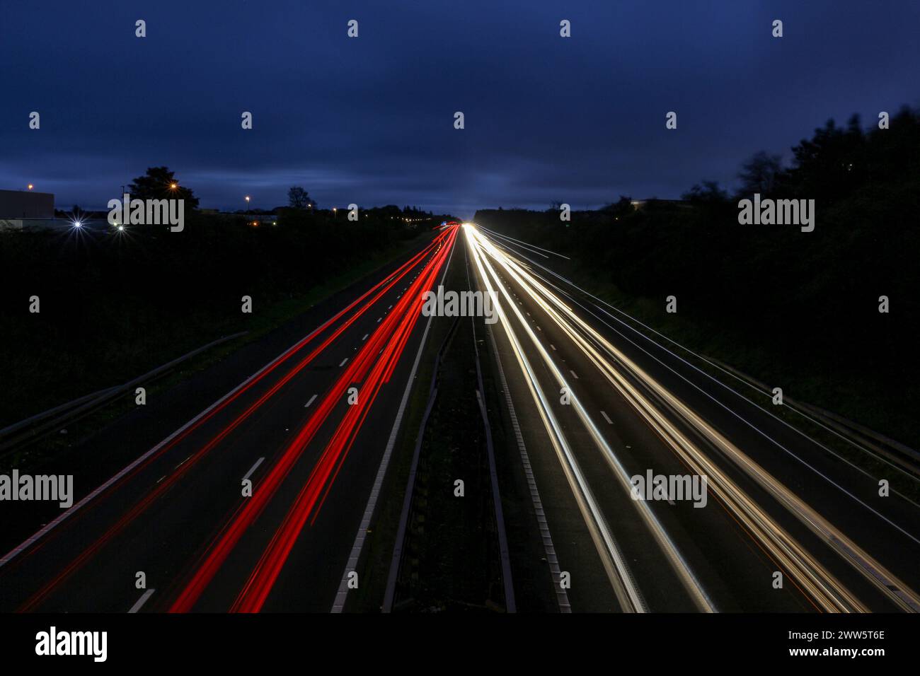 Lights on motorway hi-res stock photography and images - Alamy