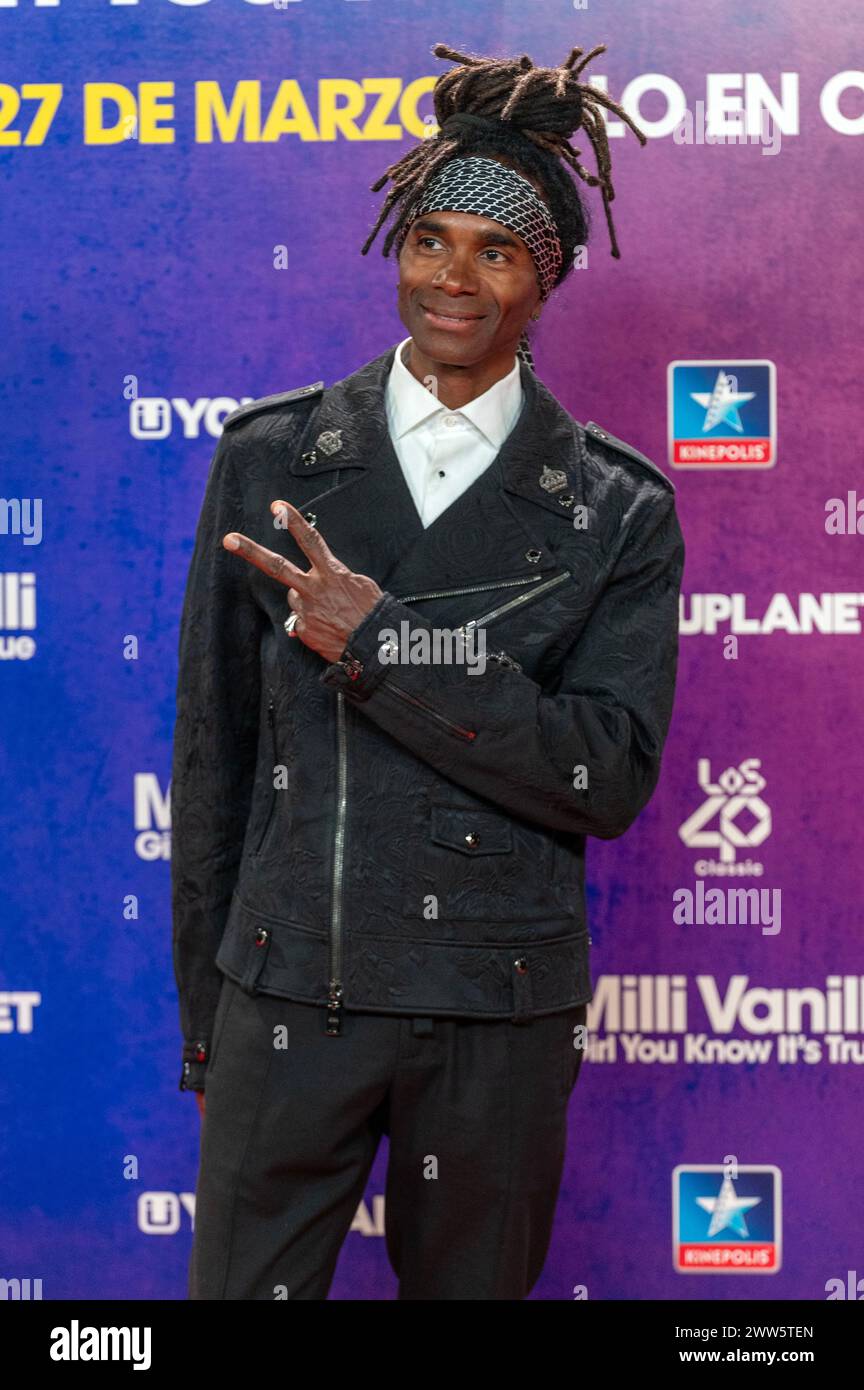 Madrid, Madrid, Spain. 21st Mar, 2024. FAB MORVAN (MILLI VANILLI ...