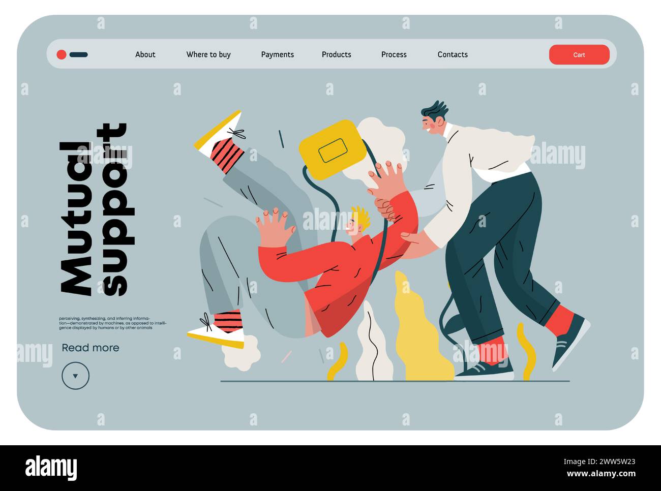 Solidarity compassion metaphor Stock Vector Images - Alamy