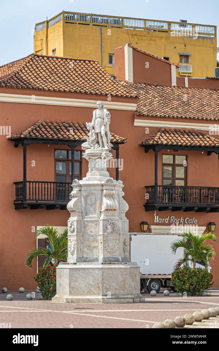 Cartagena, Colombia - July 25, 2023: White tall Cristobal Colon ...