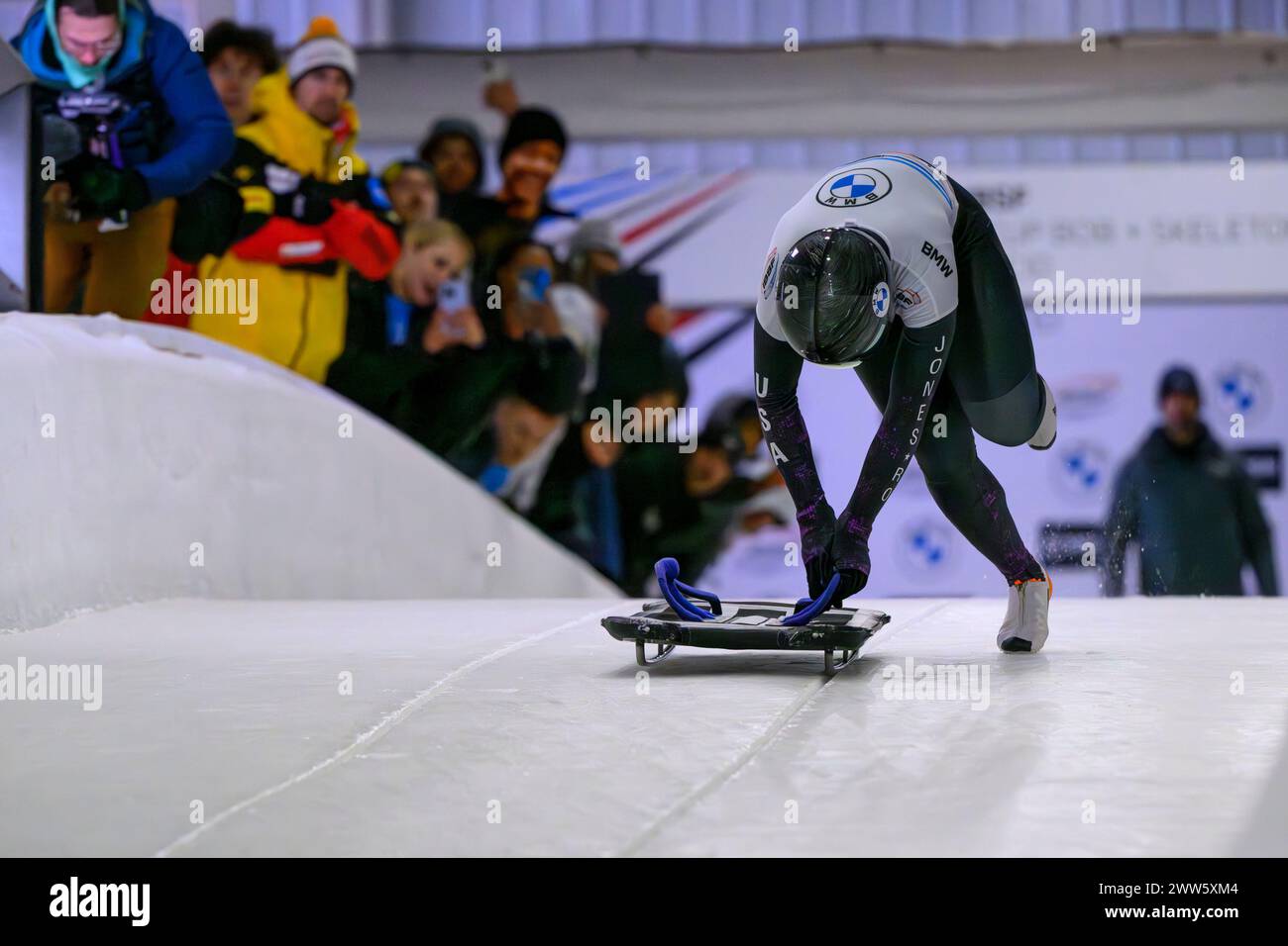 Lake Placid, New York, USA. 21st Mar, 2024. RO MYSTIQUE of USA starts ...