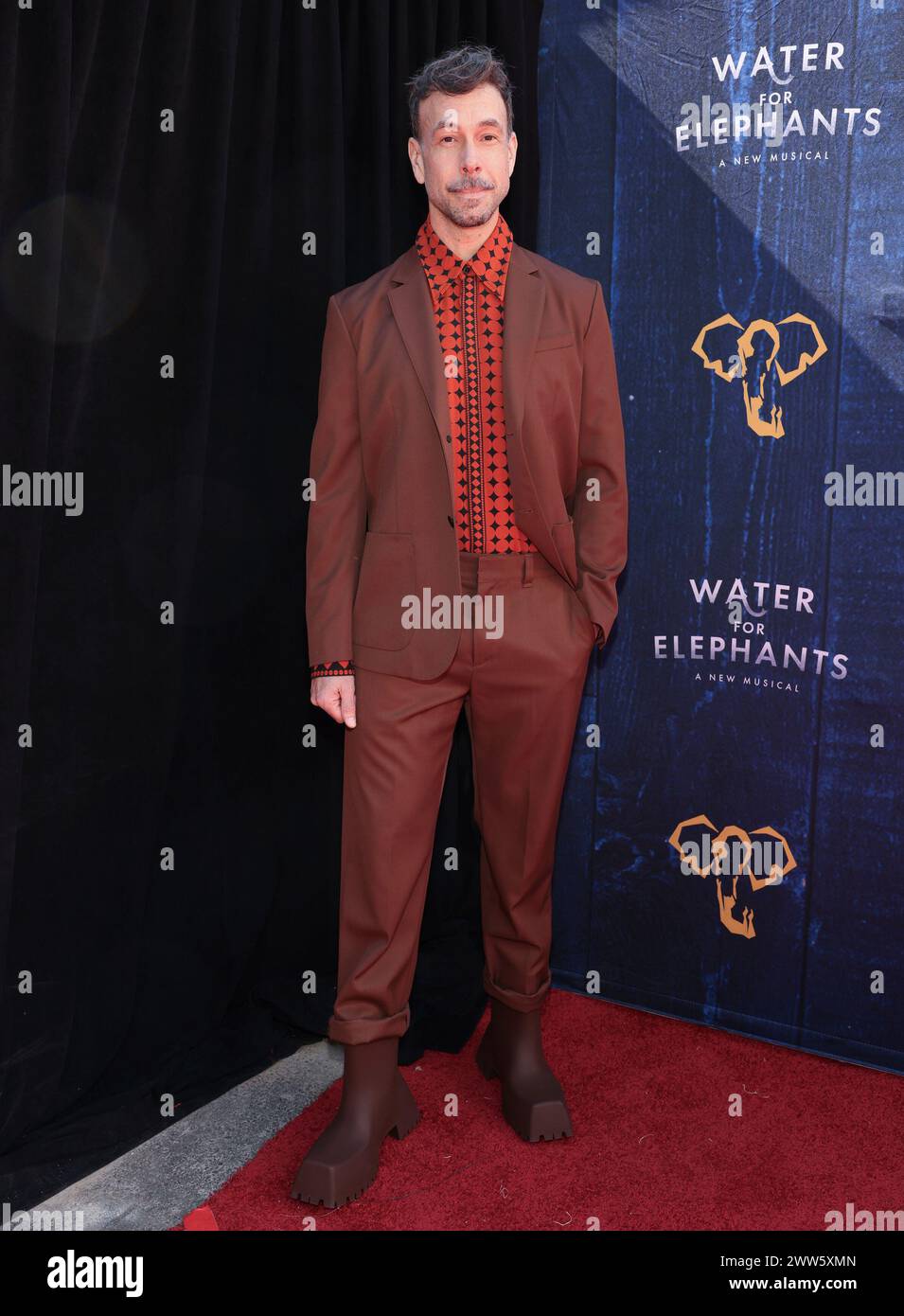 Wade McCollum attends the Broadway opening night for "Water For ...